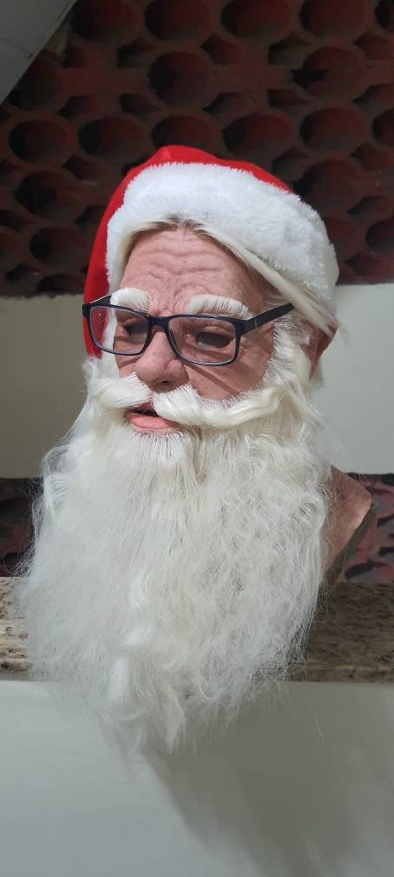 Realistic Latex Mask Santa Claus - Etsy