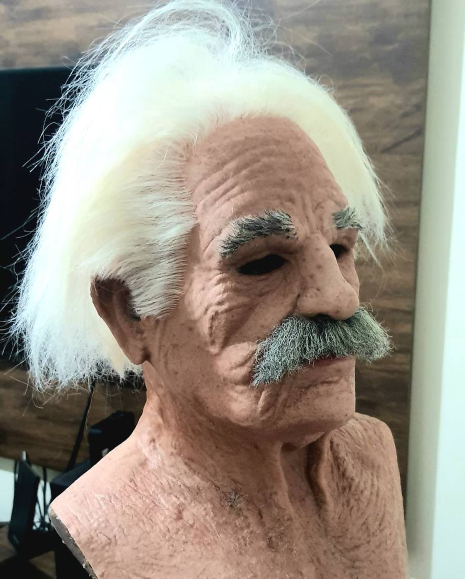 Realistic Latex Mask - Old Man - Einstein Version. - Etsy