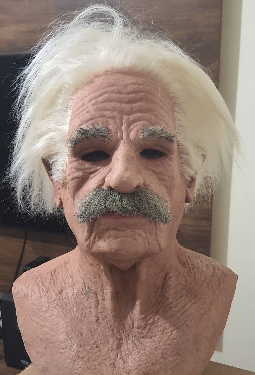 Realistic Latex Mask - Old Man - Einstein Version. - Etsy