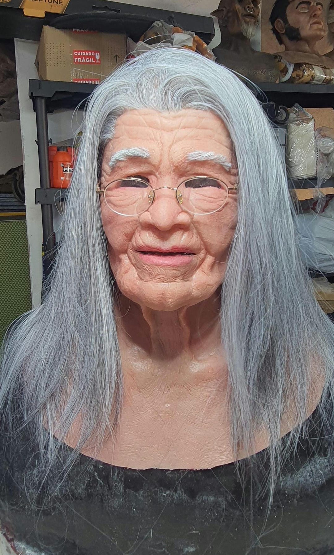 Realistic Silicone Mask - Old Lady Version - Etsy