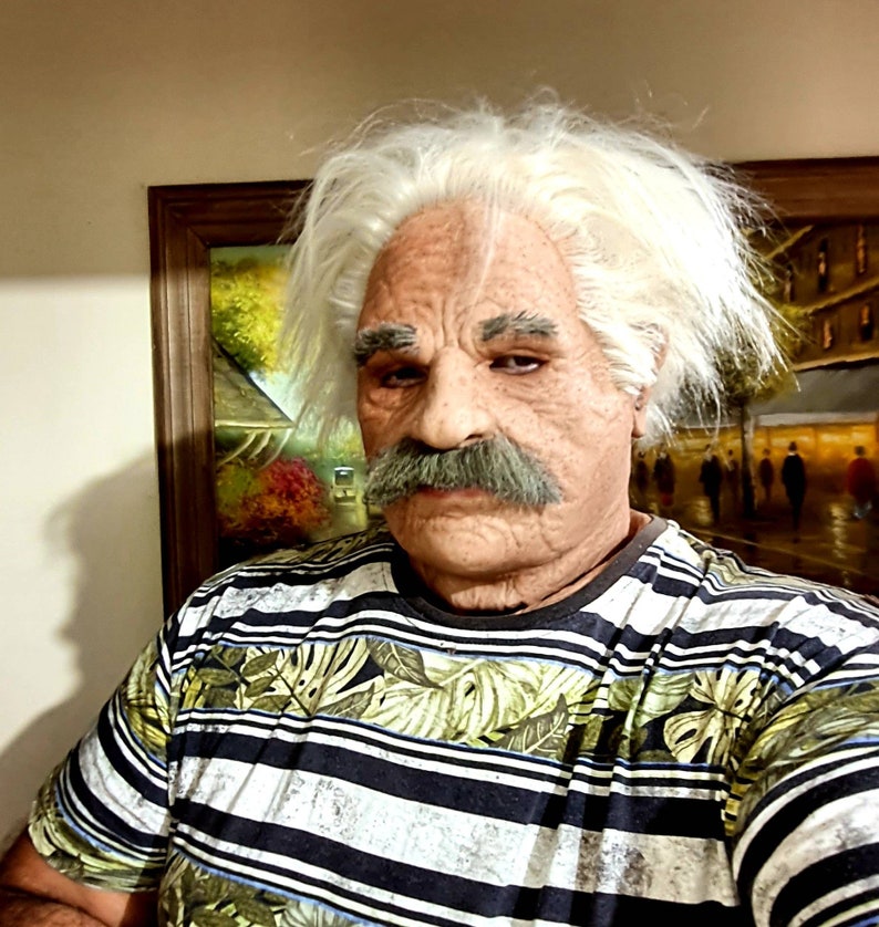 Realistic Latex Mask - Old Man - Einstein Version. - Etsy
