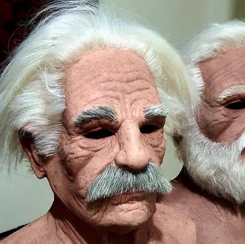 Realistic Latex Mask - Old Man - Einstein Version. - Etsy