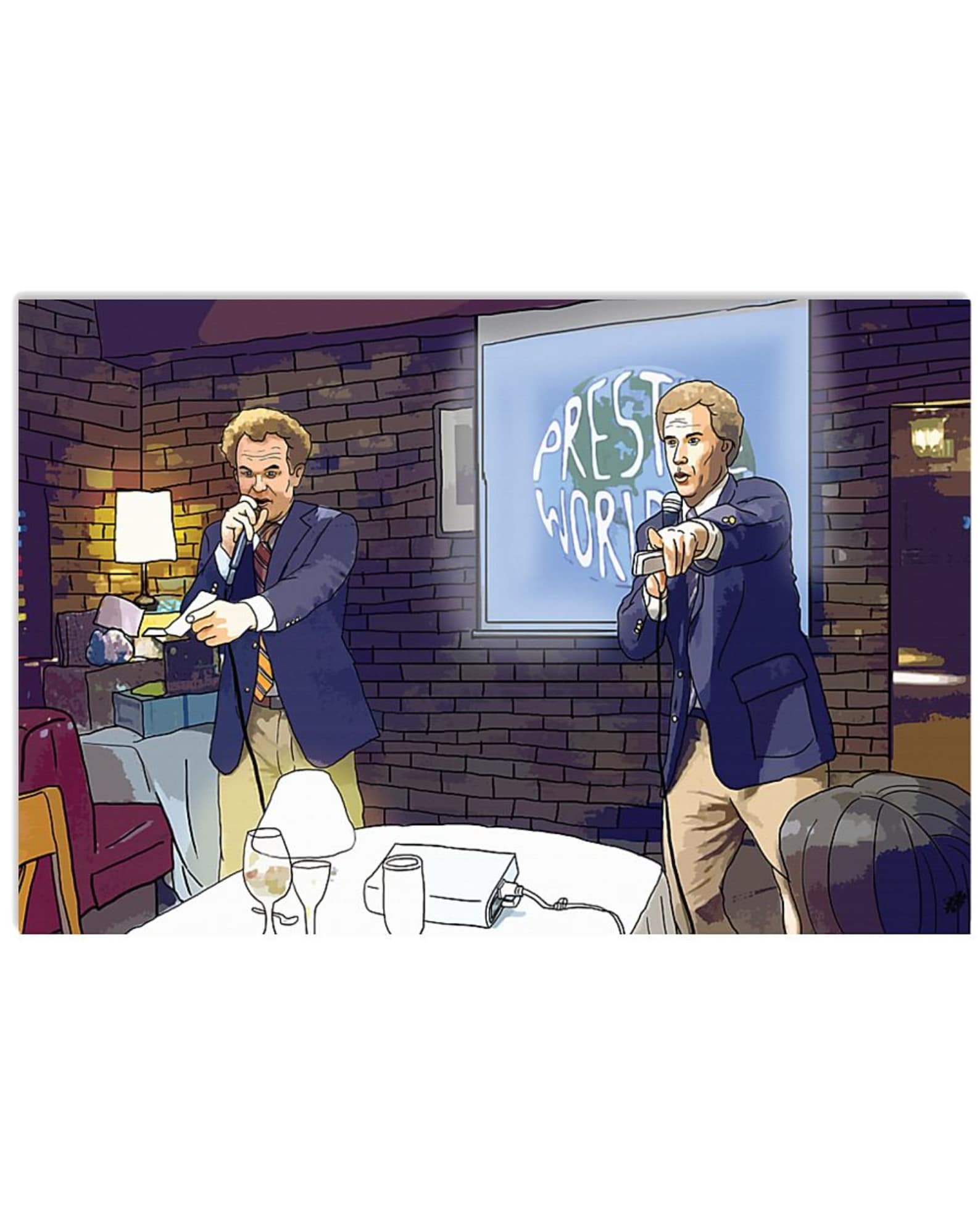 Step Movie Brothers Brennan-Huff Dale-Doback Comedy Painting | Etsy