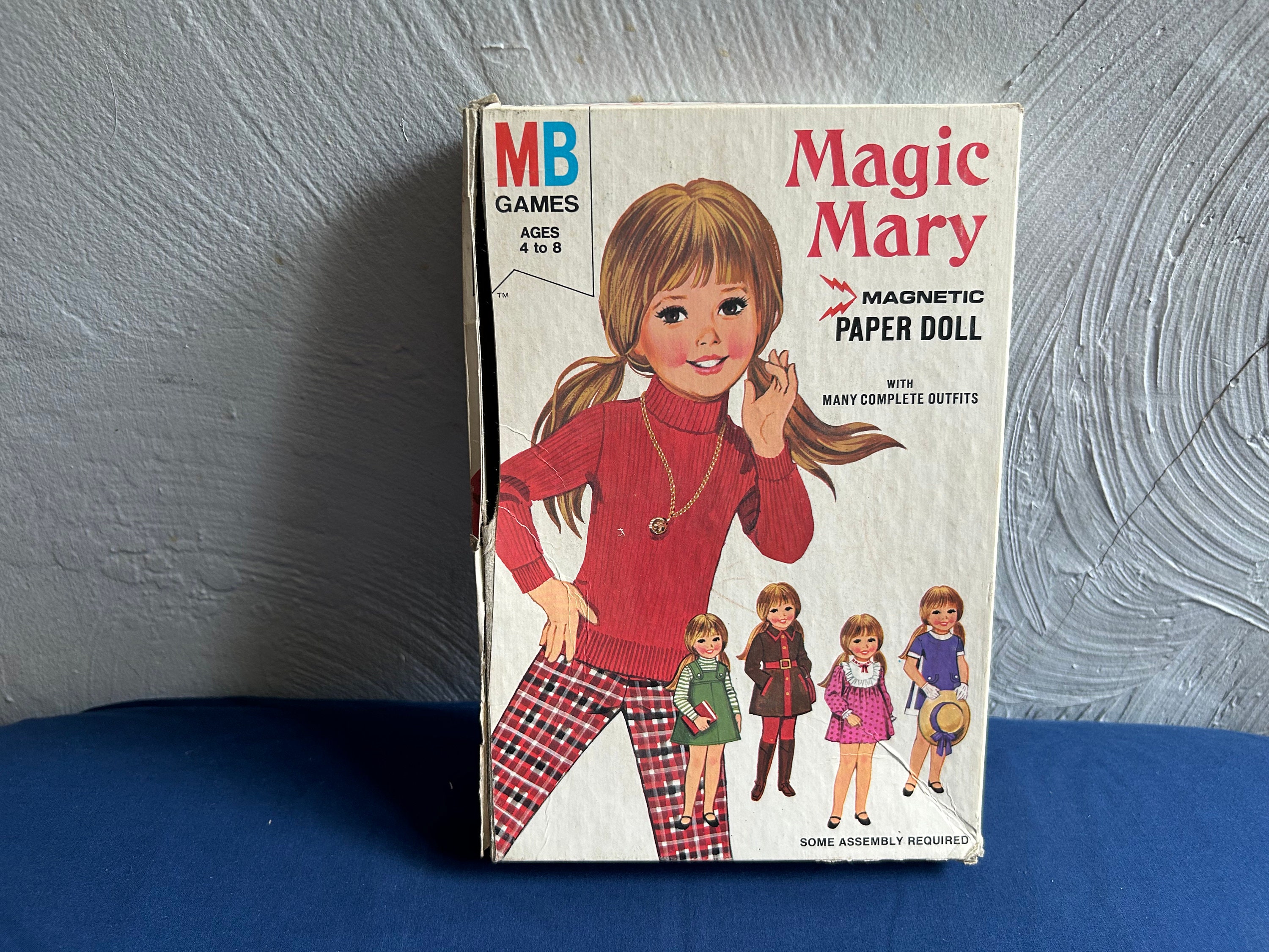 Magic Mary Magnetic Paper Doll Milton Bradley 1972 - Etsy