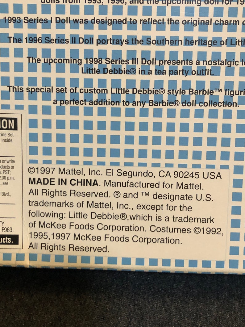 Barbie Little Debbie Collector's Edition Figurine Set - Etsy