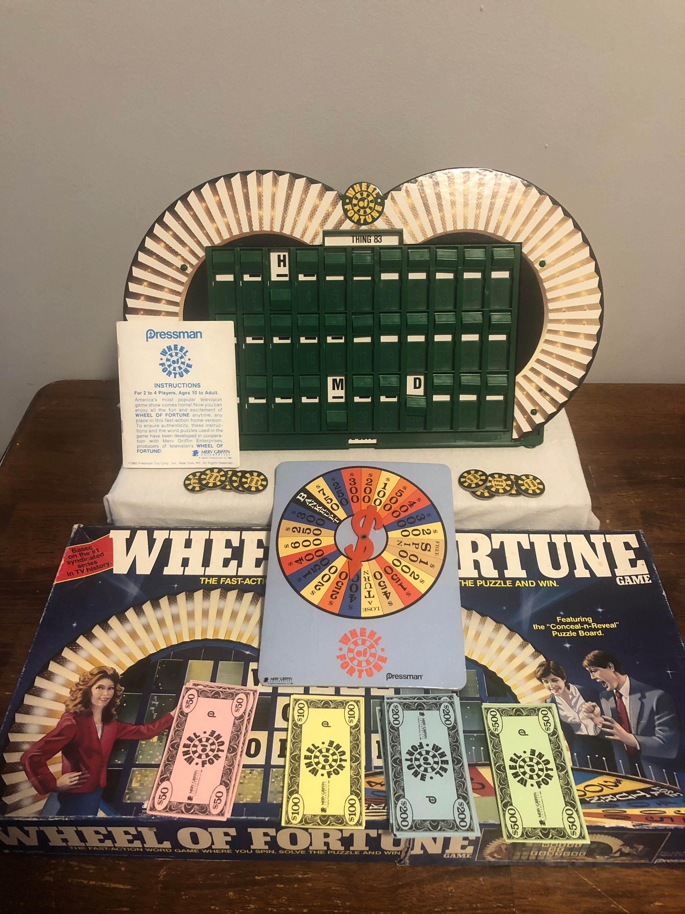 Wheel of Fortune- Home Game - Etsy