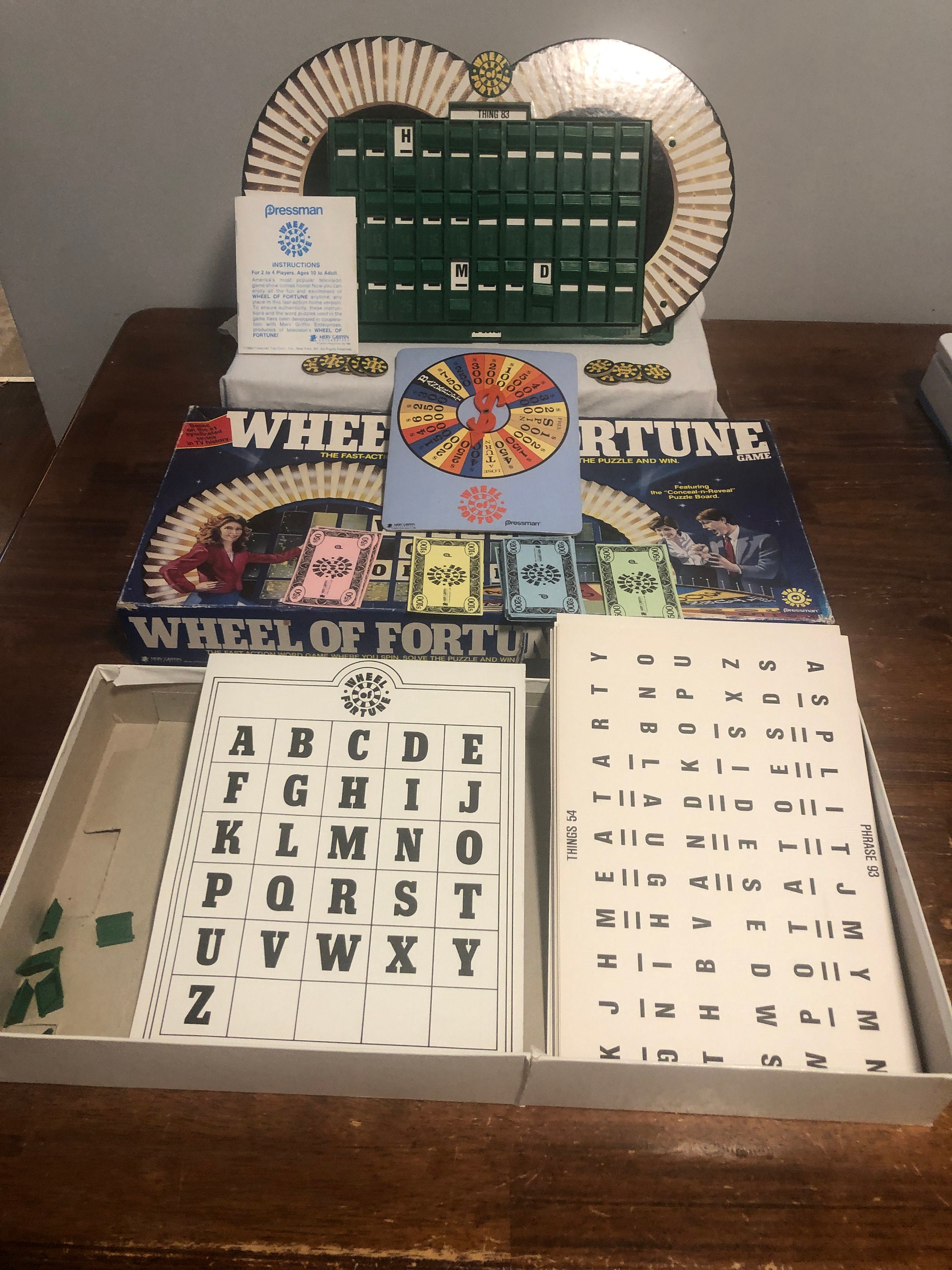 Wheel of Fortune- Home Game - Etsy