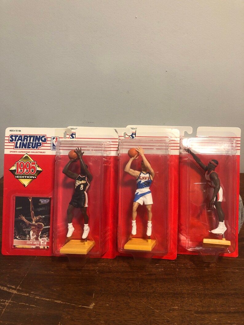 1995 Basketball Starting Lineup Figures (6) - Etsy