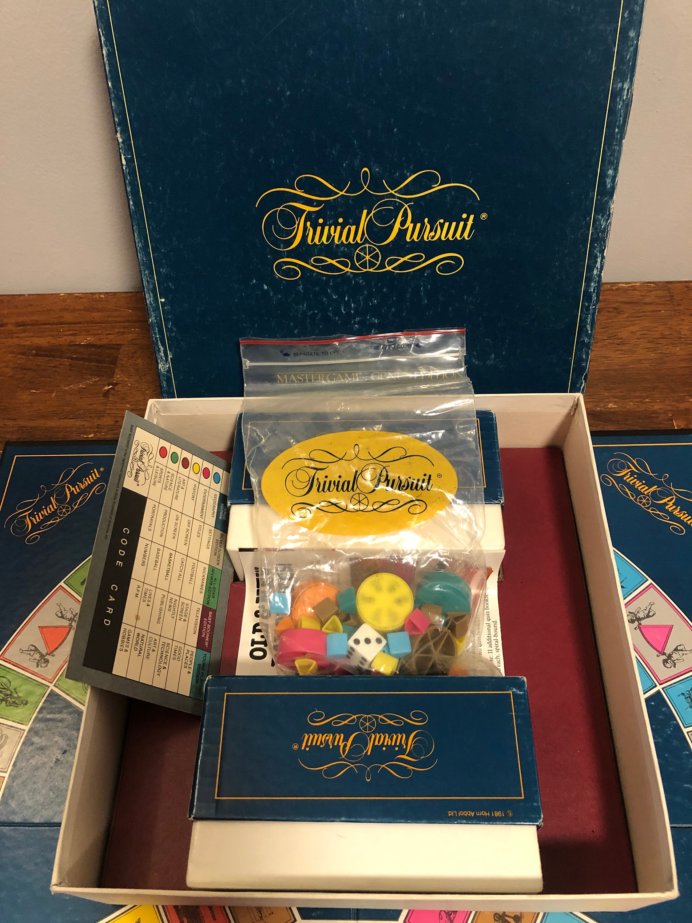 1981 Trivial Pursuit Master Game- Genius Edition - Etsy