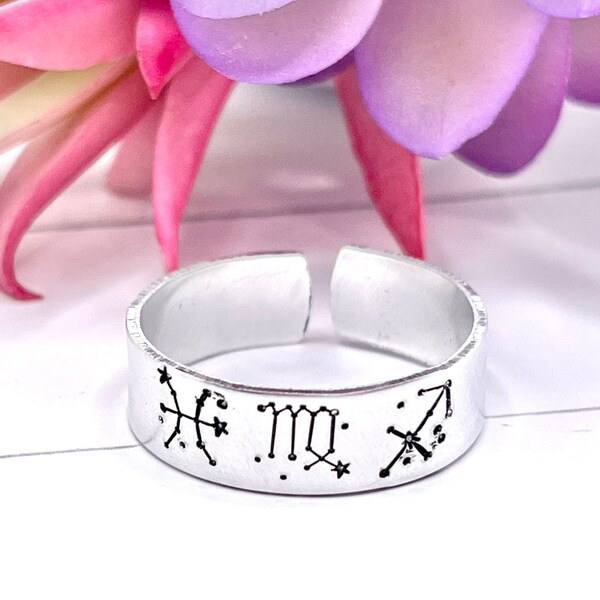 Horoscope Ring - Etsy