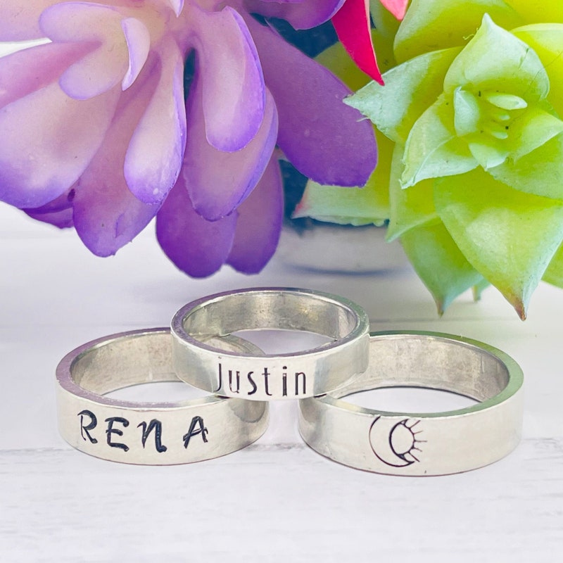 Custom Stamped Ring - Etsy