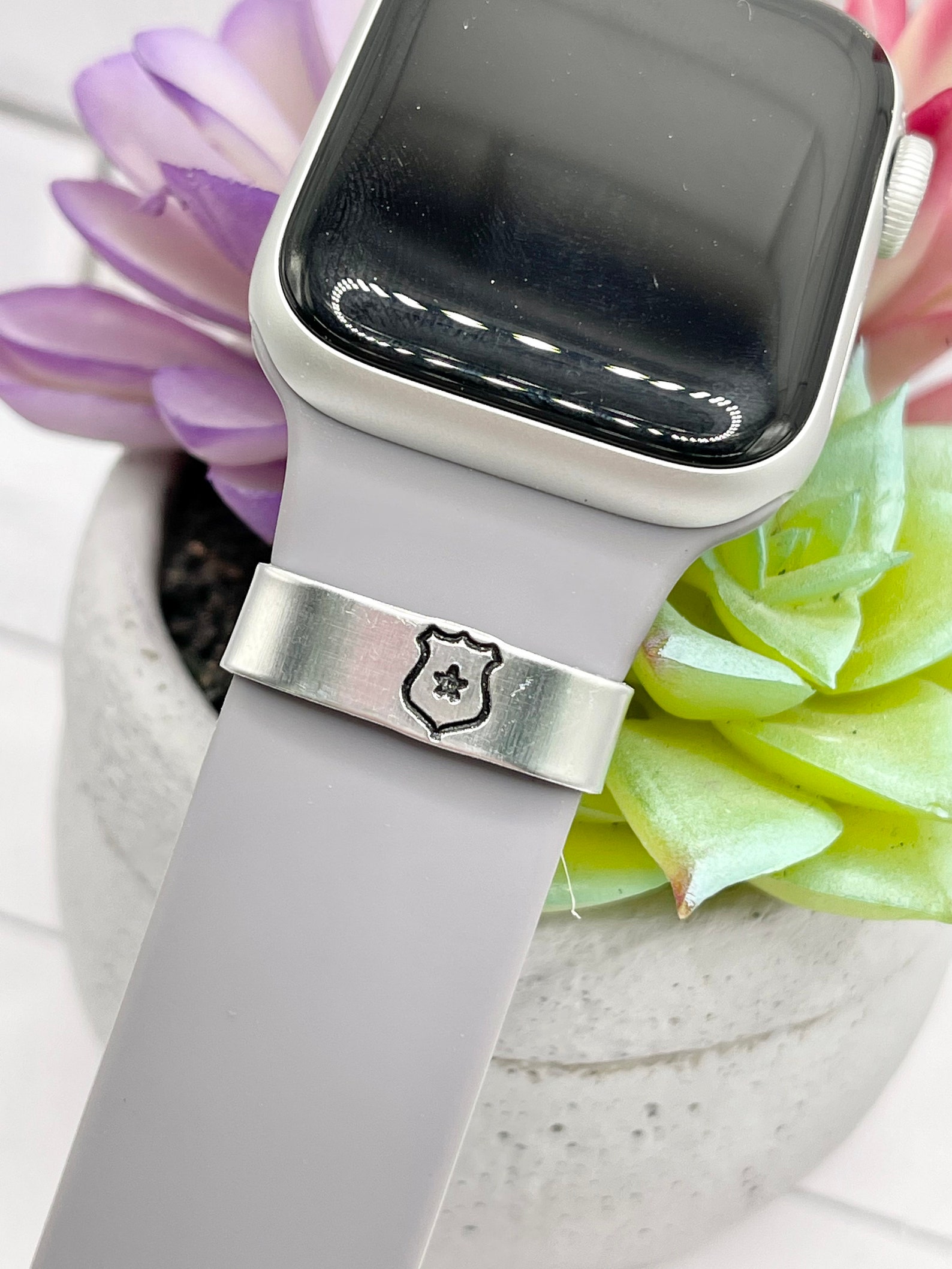 Police Nurse Medical Alert Watch Band Charm Personalized - Etsy