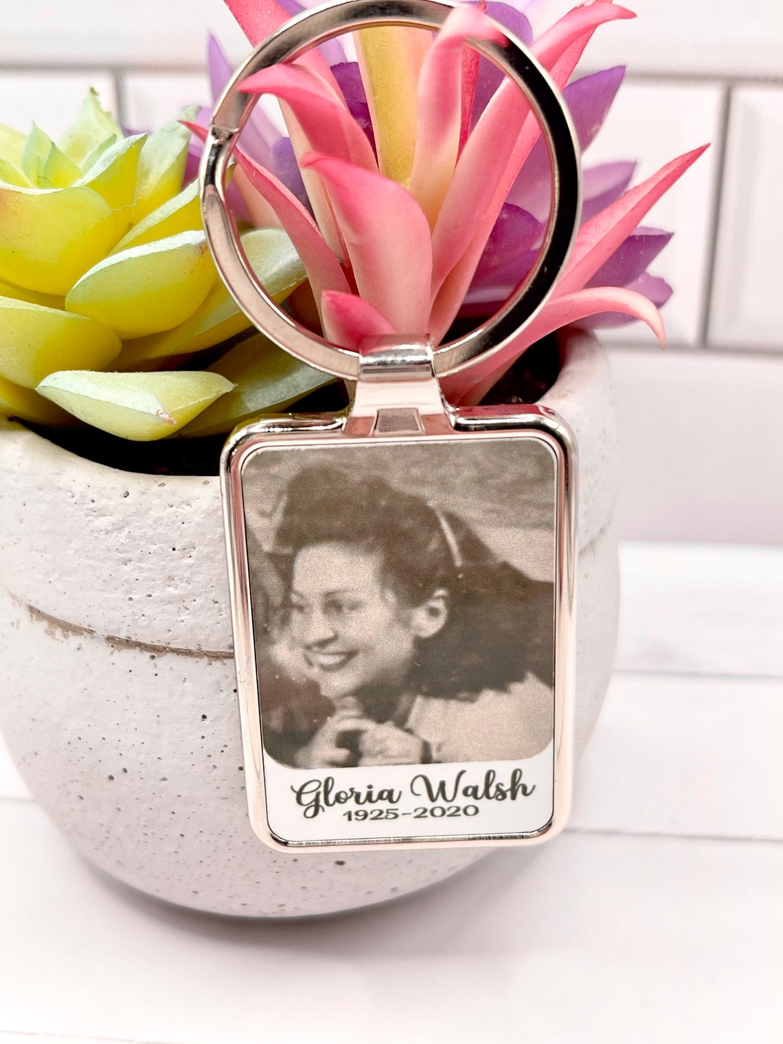 Personalized photo keychain custom keychain personalized | Etsy