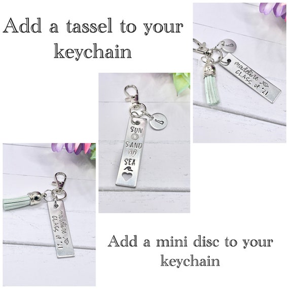 Stamped Keychain Keychain Gift Anniversary Gift Date - Etsy