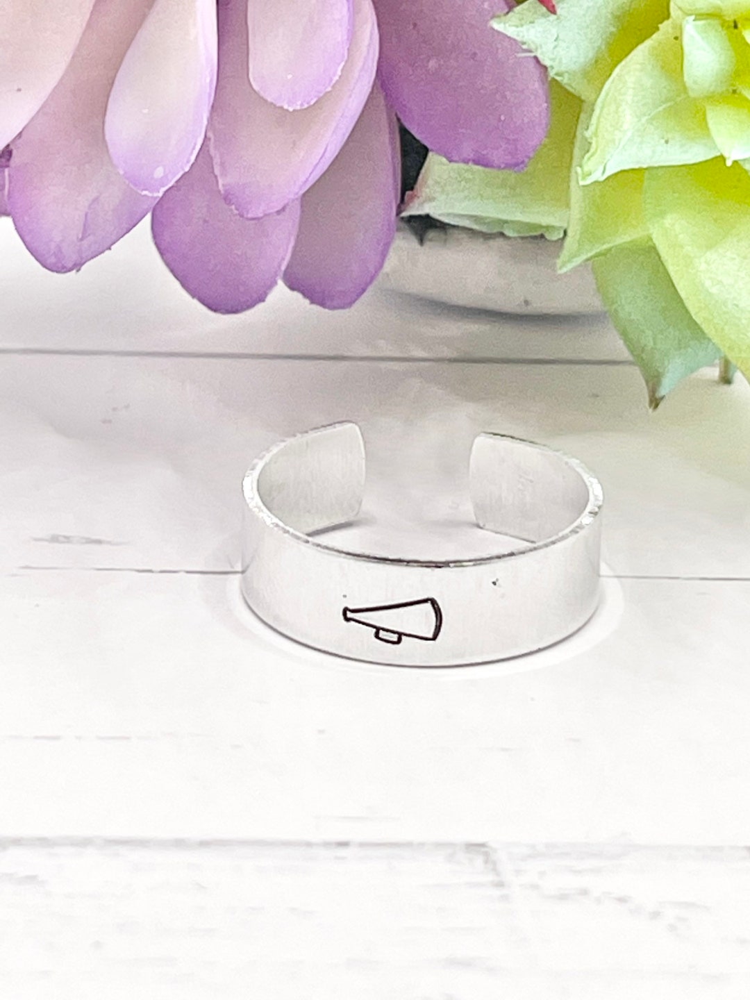 Cheerleading Rings Personalized Rings Hand Stamped. Soccer, Baseball ...