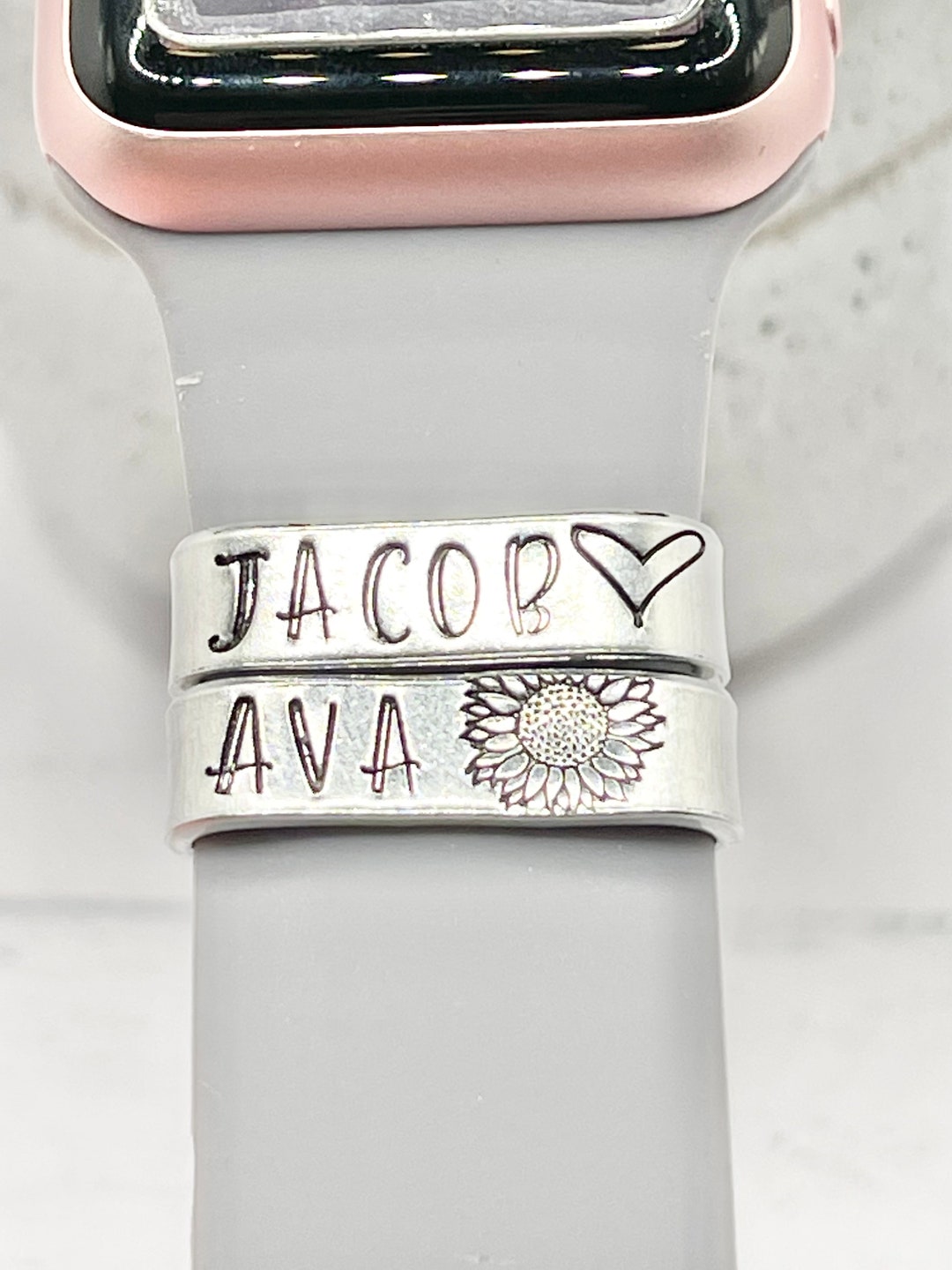 Watch Band Charm Personalized, Smart Watch Accessory, Custom Metal Band ...