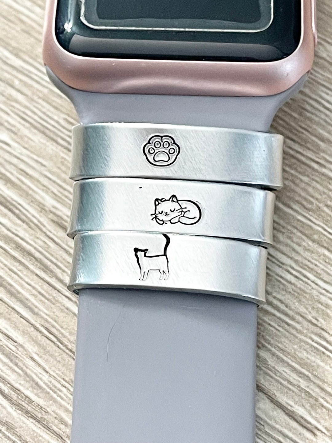 Cat Watch Band Charm Personalized, Smart Watch Accessory, Gift for Mom ...
