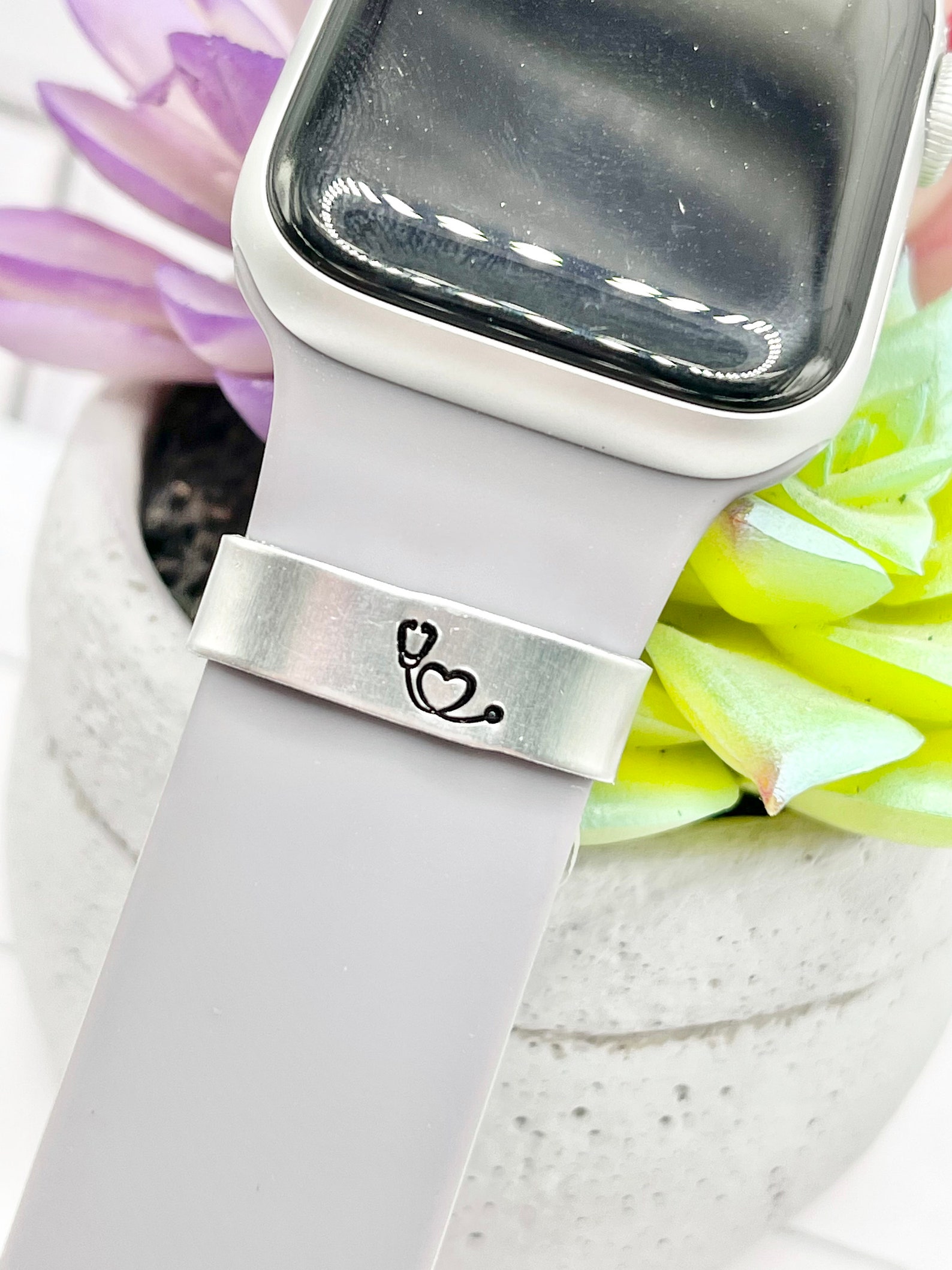 Police Nurse Medical Alert Watch Band Charm Personalized - Etsy