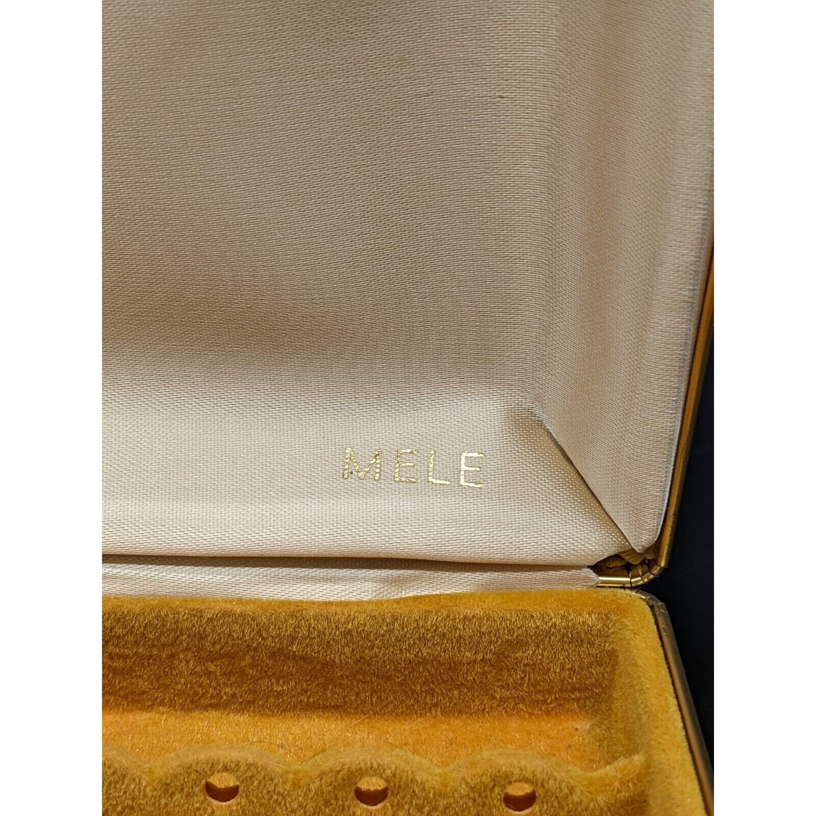 Vintage Mele Jewelry Travel Case Earrings Rings Watercolor - Etsy