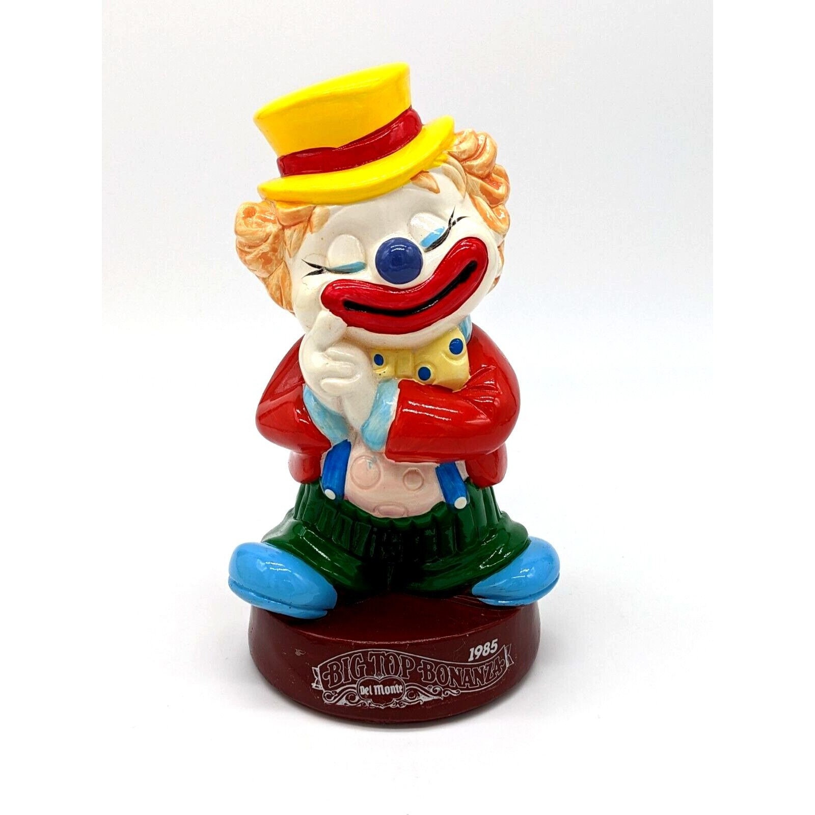 1985 Del Monte Big Top Bonanza Clown Bank Plastic Advertising Never ...