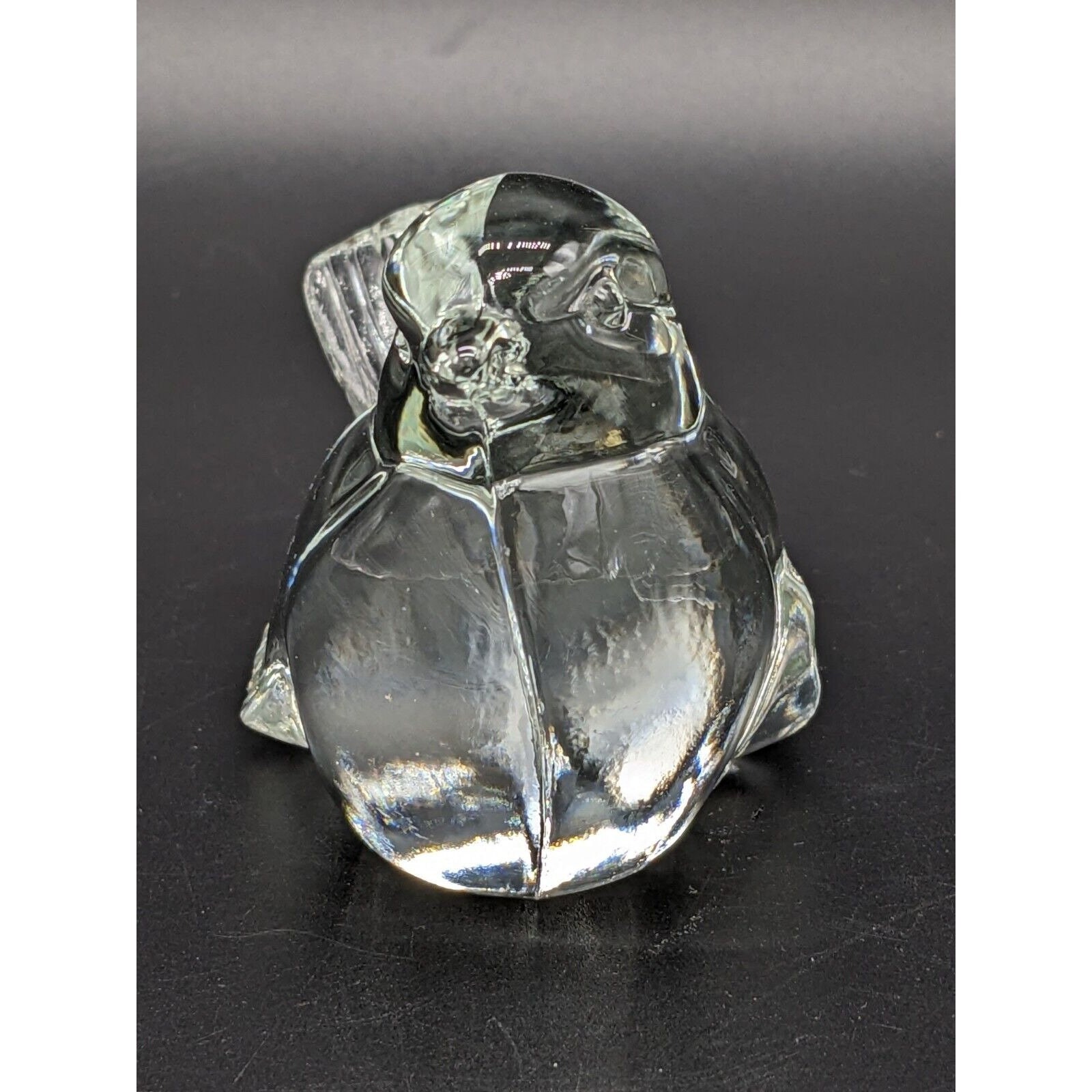 Fenton Art Glass Bird Figurine Paperweight Clear - Etsy