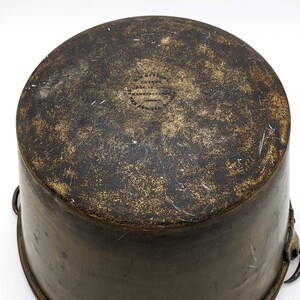 HW Hayden Spun Brass Bucket Pail Rounded Bottom Ansonia 1851 Swing ...