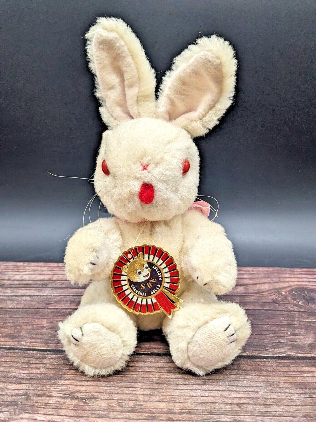 Shangahi Dolls Factory Plush Bunny Rabbit Pink Eyes Evil Sinister ...