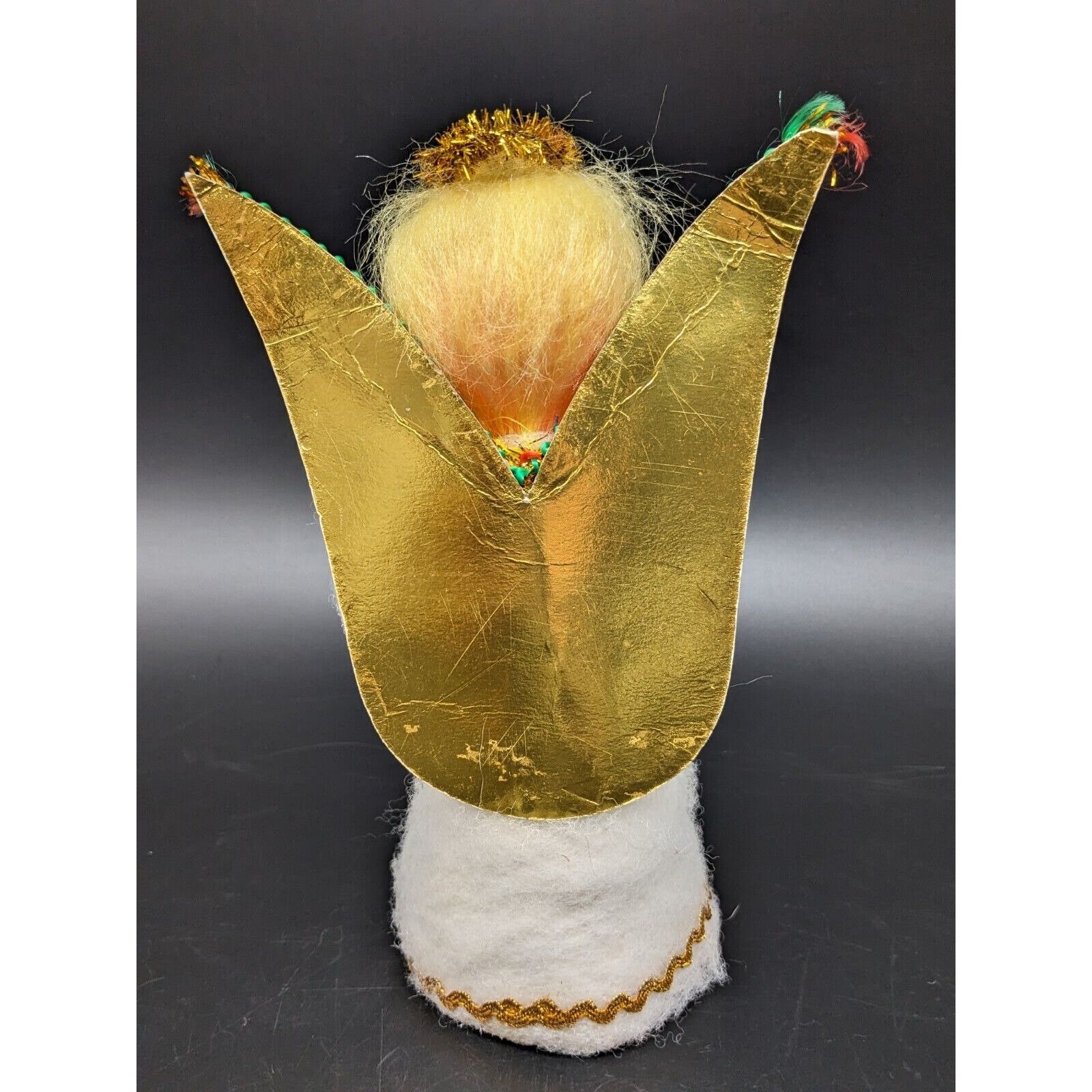 Vintage Christmas Angel Cone Tree Topper Rubber Face - Etsy