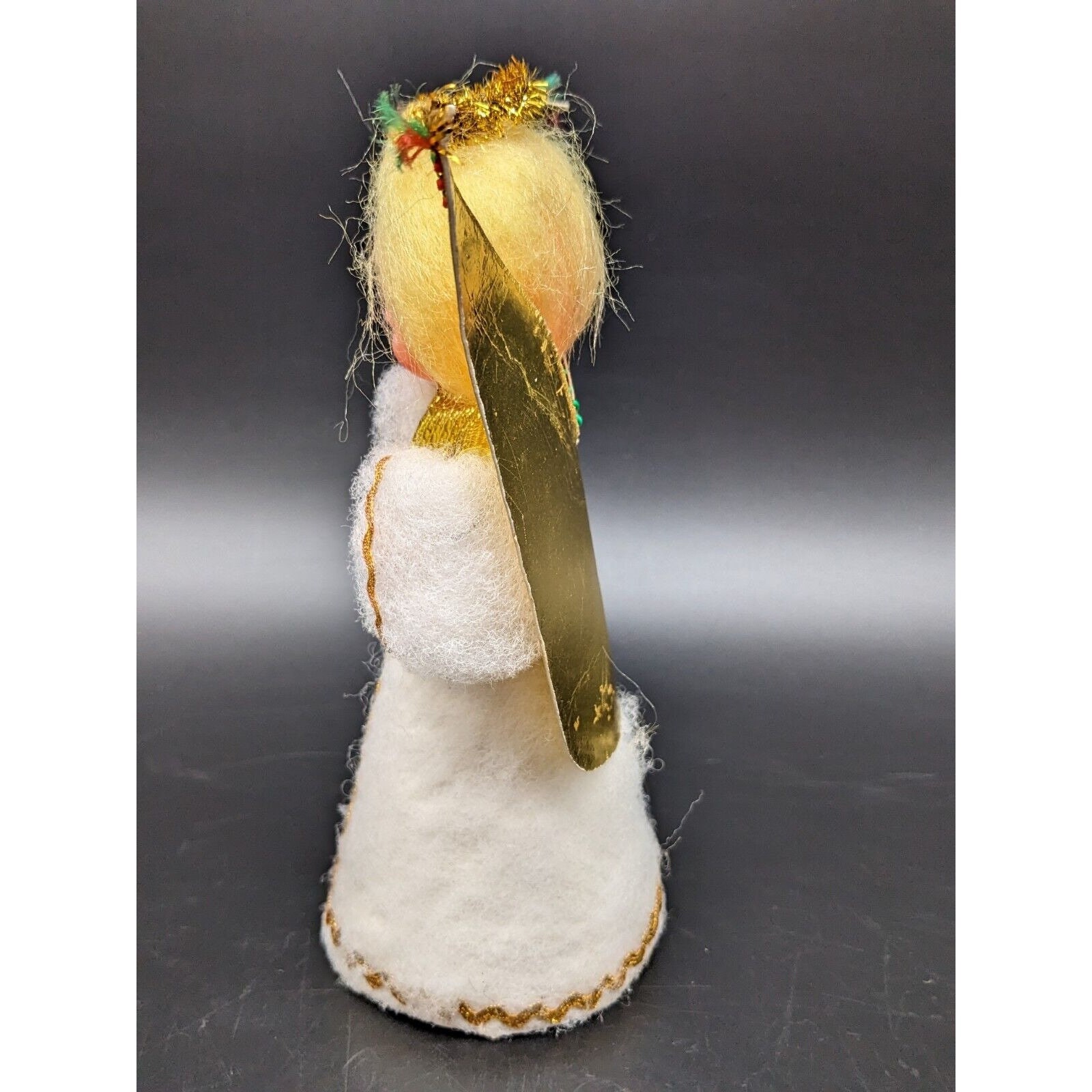 Vintage Christmas Angel Cone Tree Topper Rubber Face - Etsy
