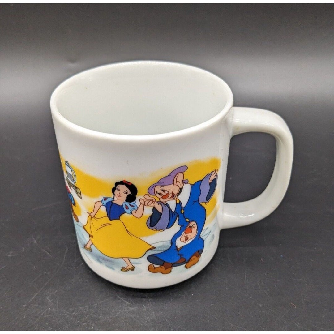 Vintage Snow White Mug Seven Dwarfs Disneyland Walt Disney Productions ...