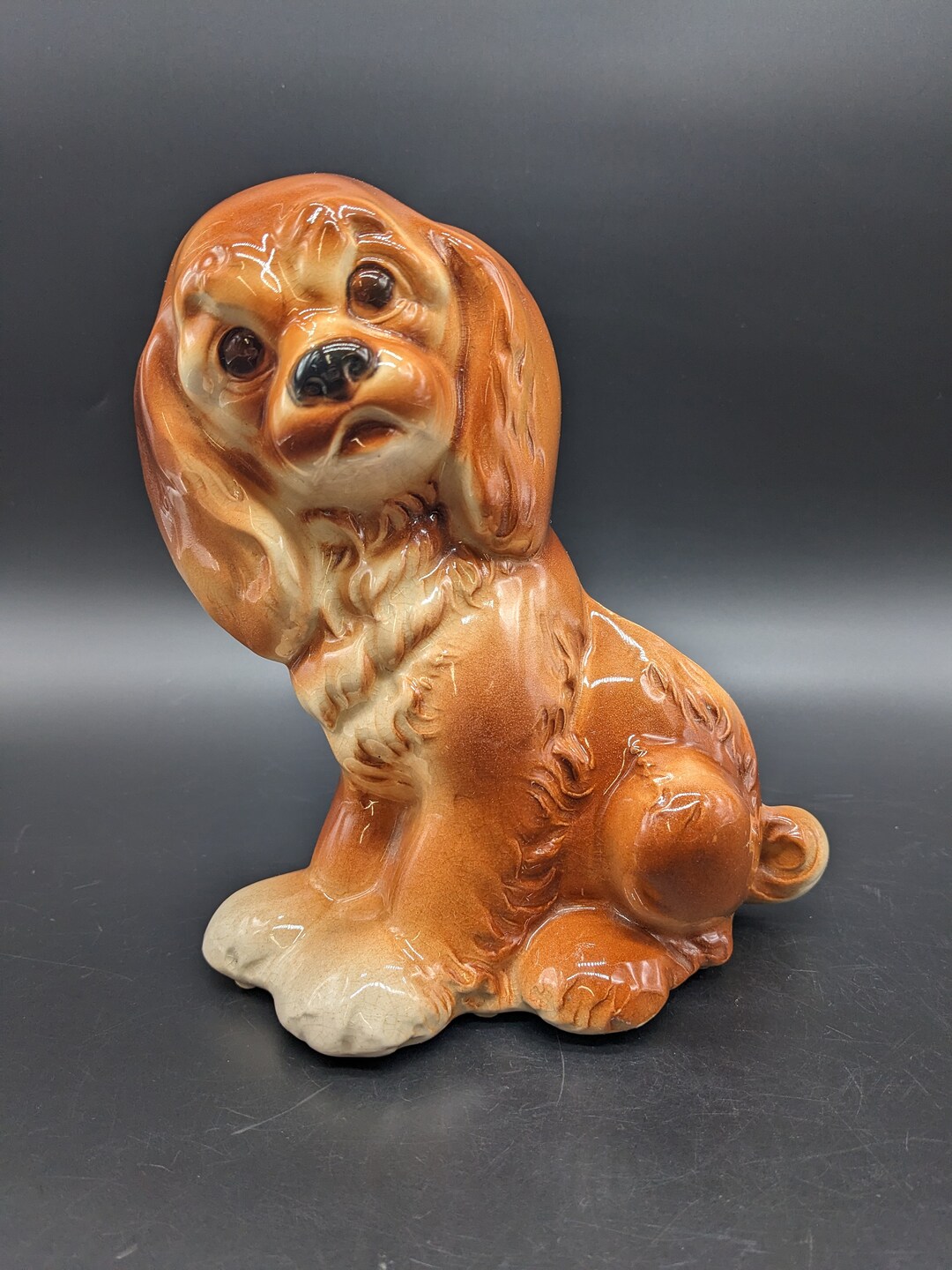 1950's Royal Copley Cocker Spaniel Puppy Planter Ceramic Pottery Indoor ...