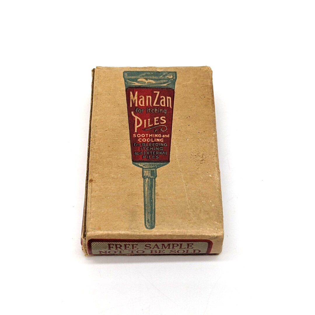 Man Zan Sample Box and Tin for Piles EC Dewii & Co - Etsy