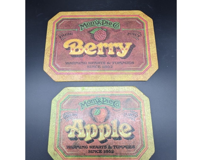 Vintage Ballonoff Hot Mat Trivets Mom's Pie Co Berry Apple 2 Pc - Etsy