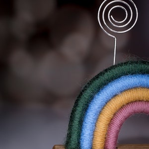 Rainbow Standing Photo Holder, Sign Holder, Picture Frame, Name Place ...