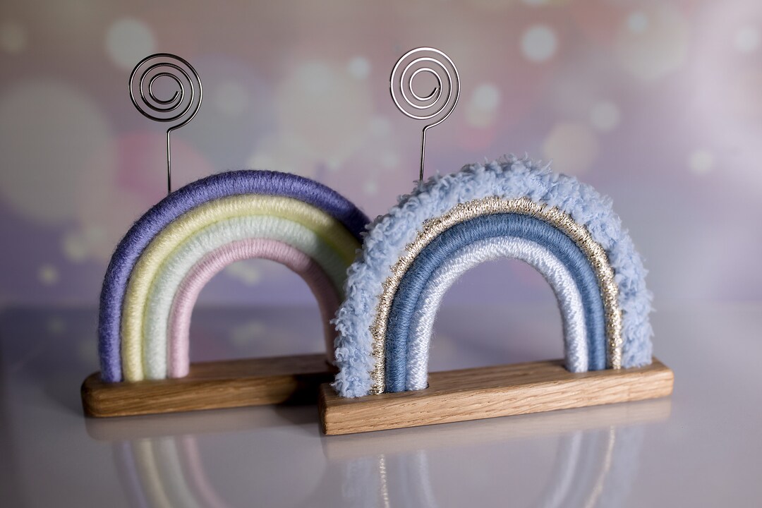 Rainbow Photo Holder, Standing Rainbow, Picture Frame, Name Place ...