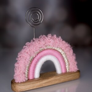 Rainbow Standing Photo Holder, Sign Holder, Picture Frame, Name Place ...