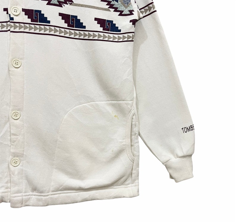 Vintage!! 90s Art Unlimited Sportswear Aztec Design Sweatshirt Sweater ...