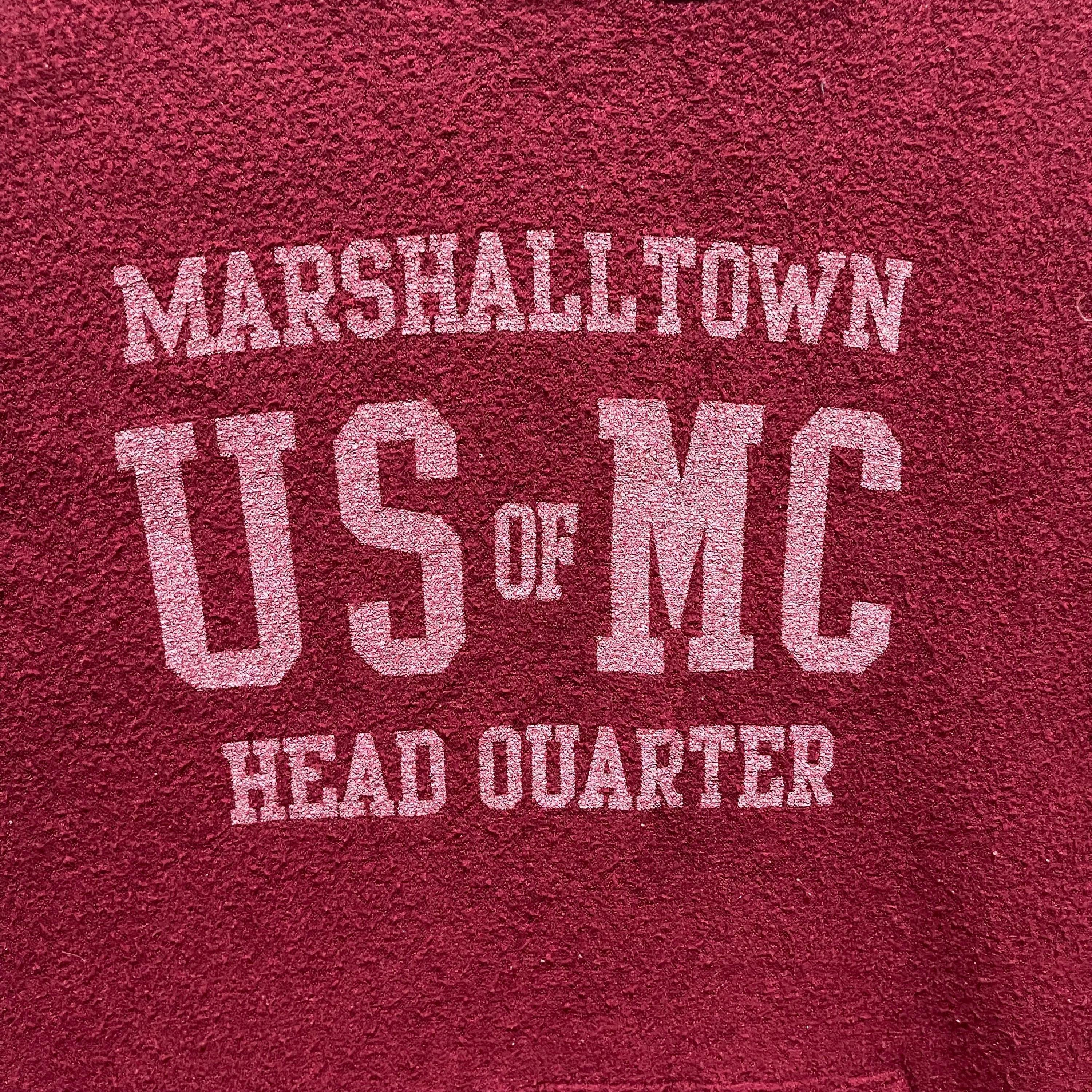 Vintage!! USMC United State Marine Corp Spell Out Hoodie Pullover ...