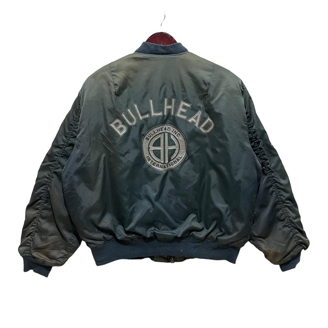 Vintage 1994 MA-1 BULLHEAD US Air Force Zipper Bomber Jacket - Etsy