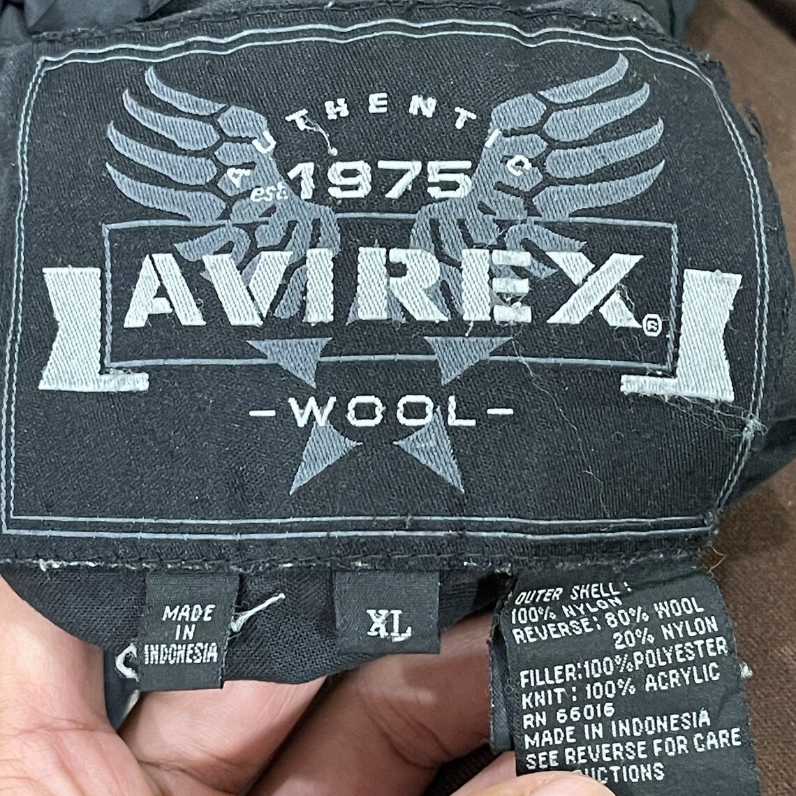 Vintage AVIREX Reversible Big Logo Snap Button Wool Bomber Jacket - Etsy