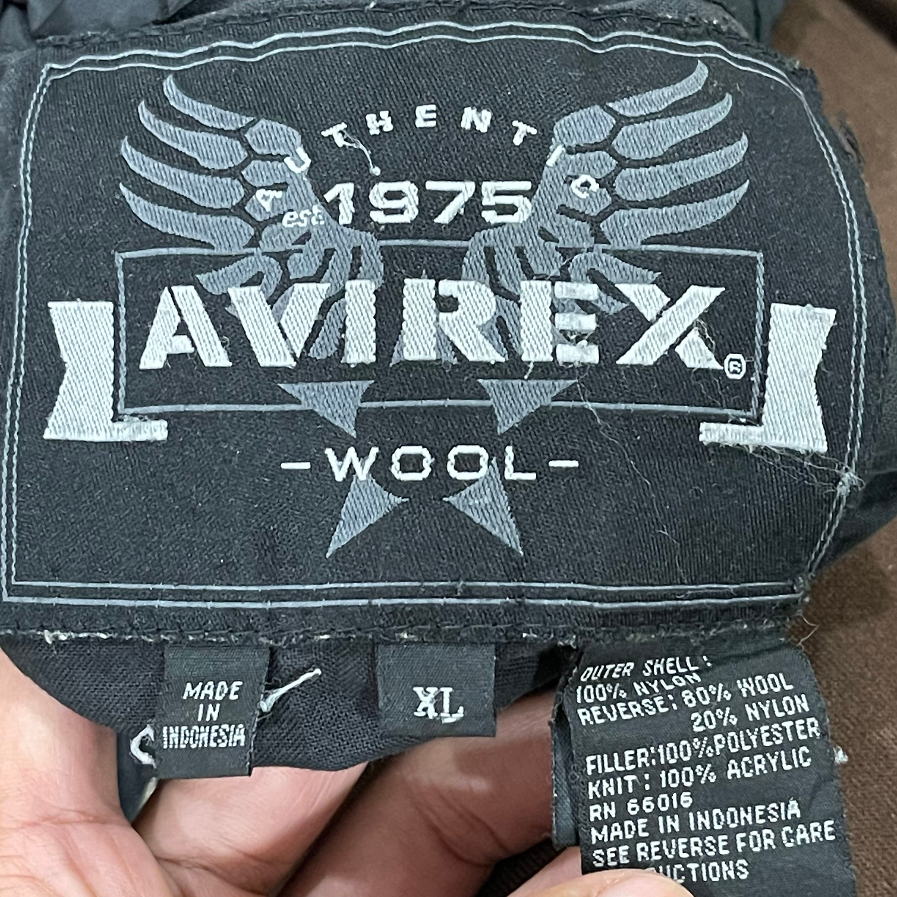 Vintage AVIREX Reversible Big Logo Snap Button Wool Bomber Jacket - Etsy