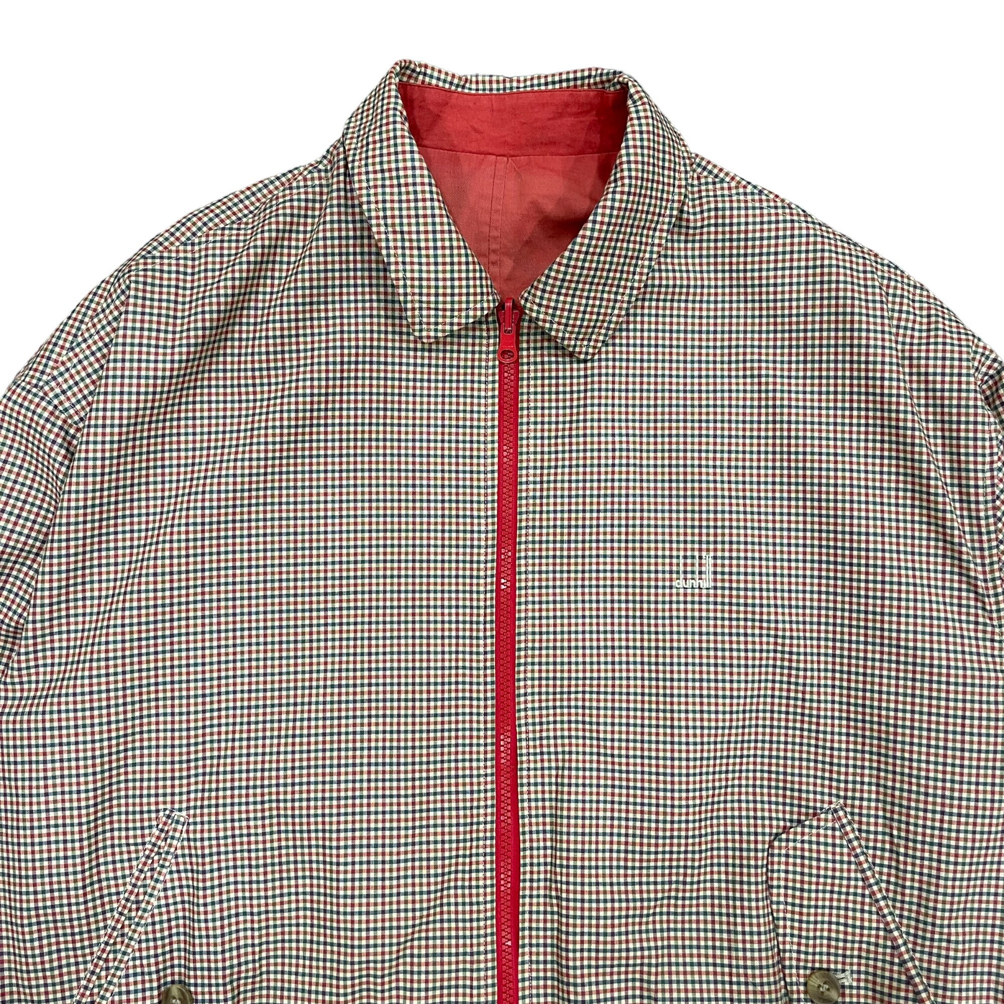 Vintage 90s Alfred Dunhill Reversible Harrington Zipper Jacket Made in ...