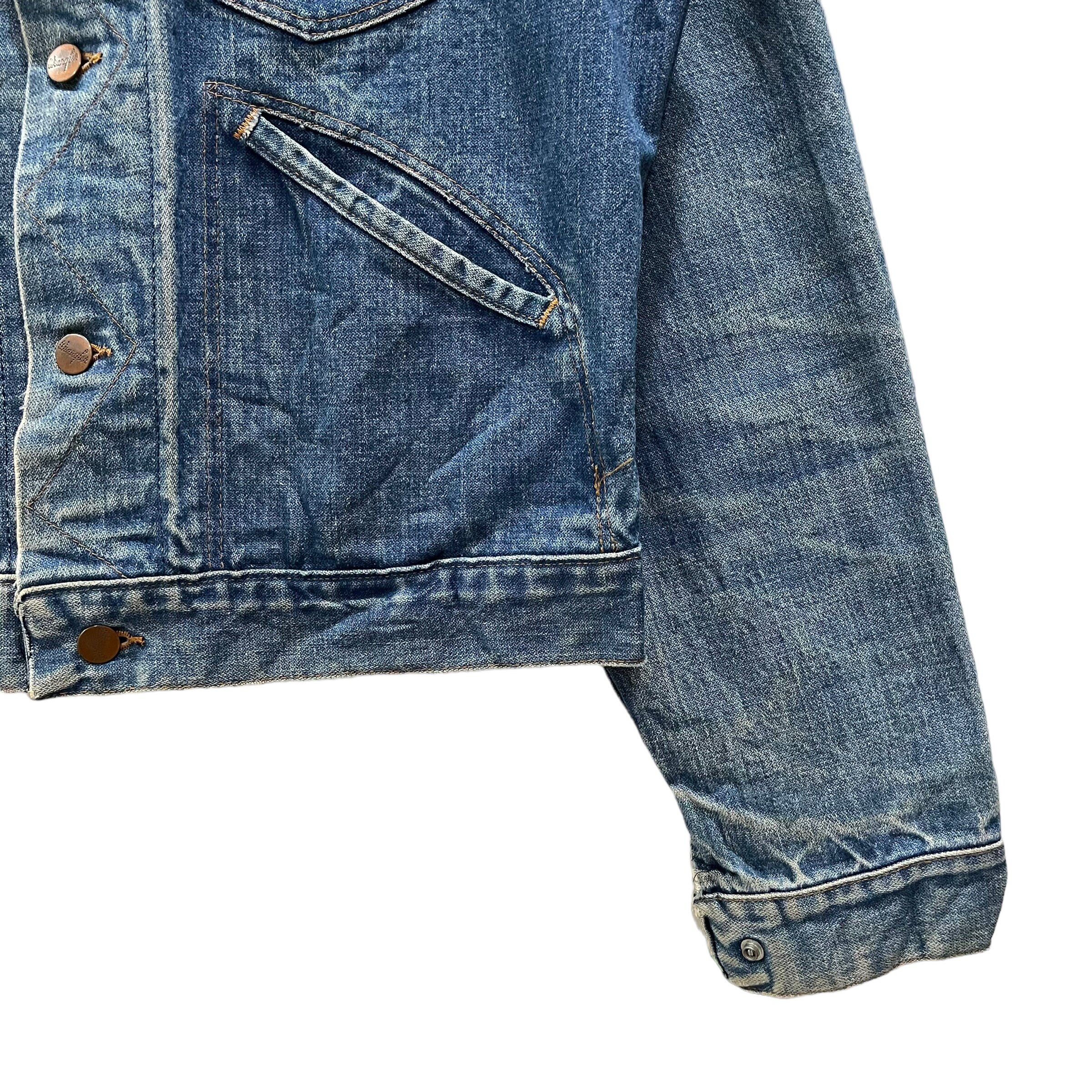 Rare Vintage 80s Wrangler Made in USA Denim Trucker Jacket - Etsy