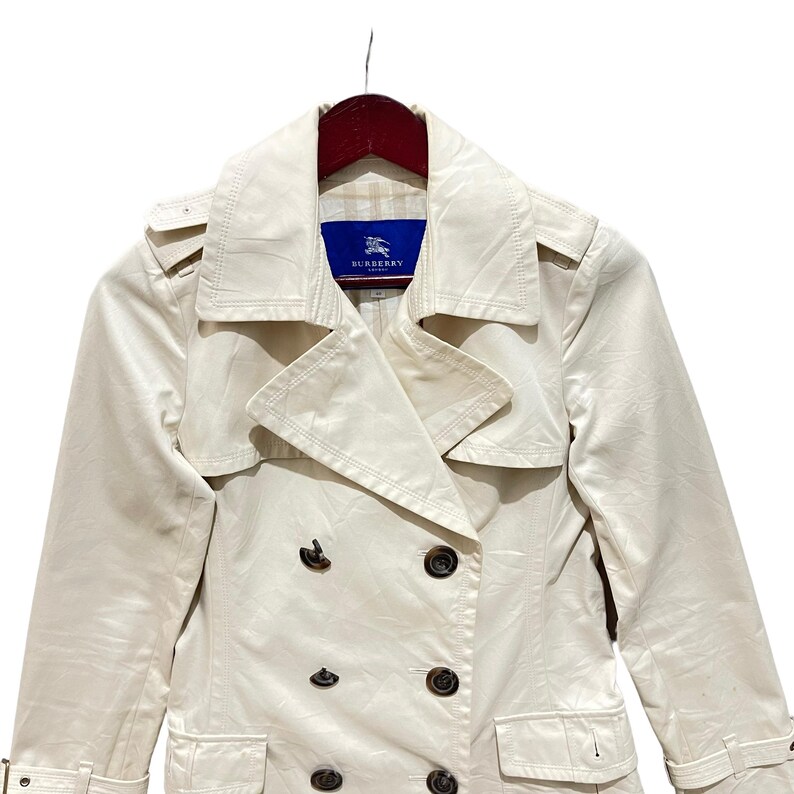 Burberry Blue Label Button Trench Coat Jacket - Etsy