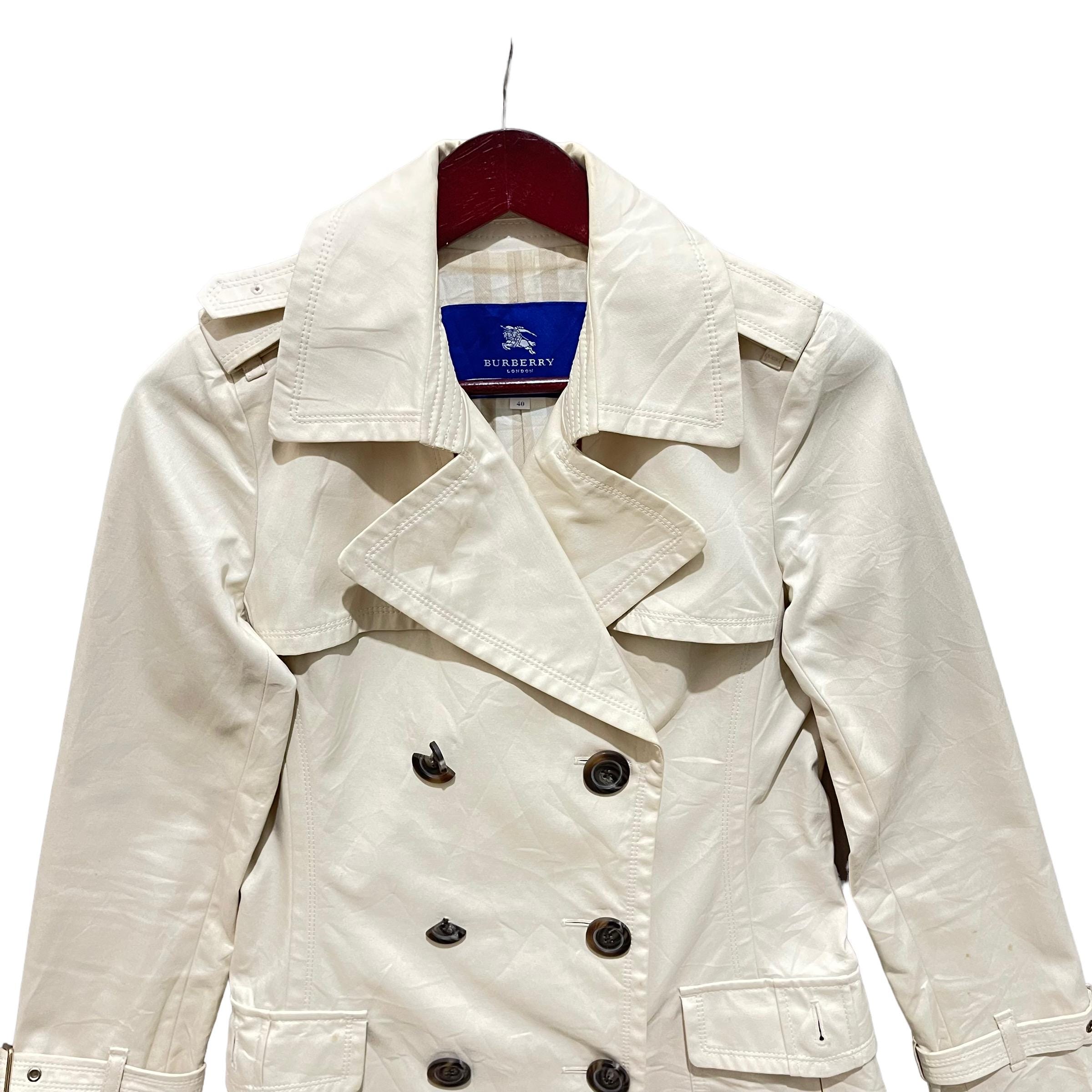 Burberry Blue Label Button Trench Coat Jacket - Etsy
