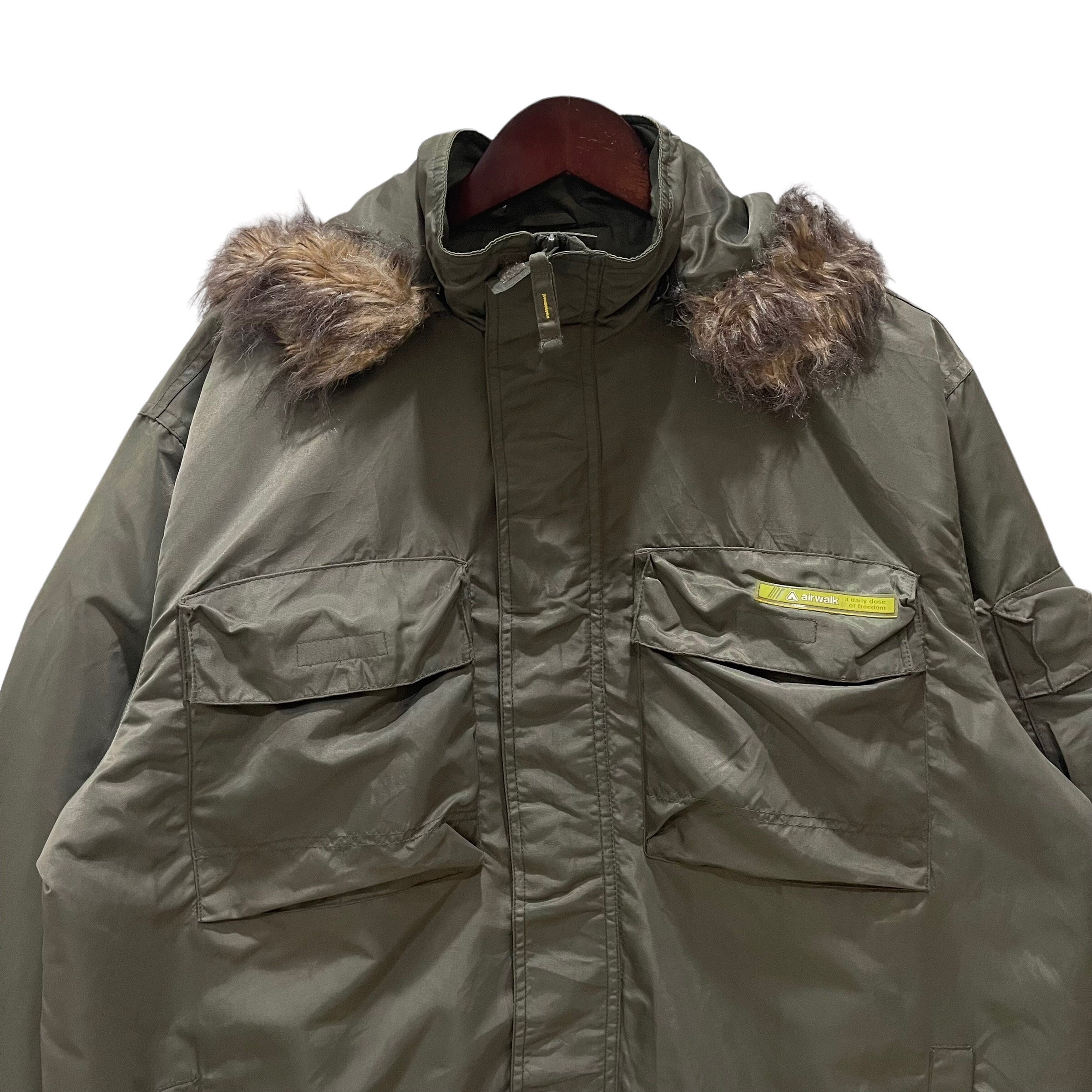 Vintage Airwalk Military Design Avirex Alpha Industries Hoodie Bomber ...