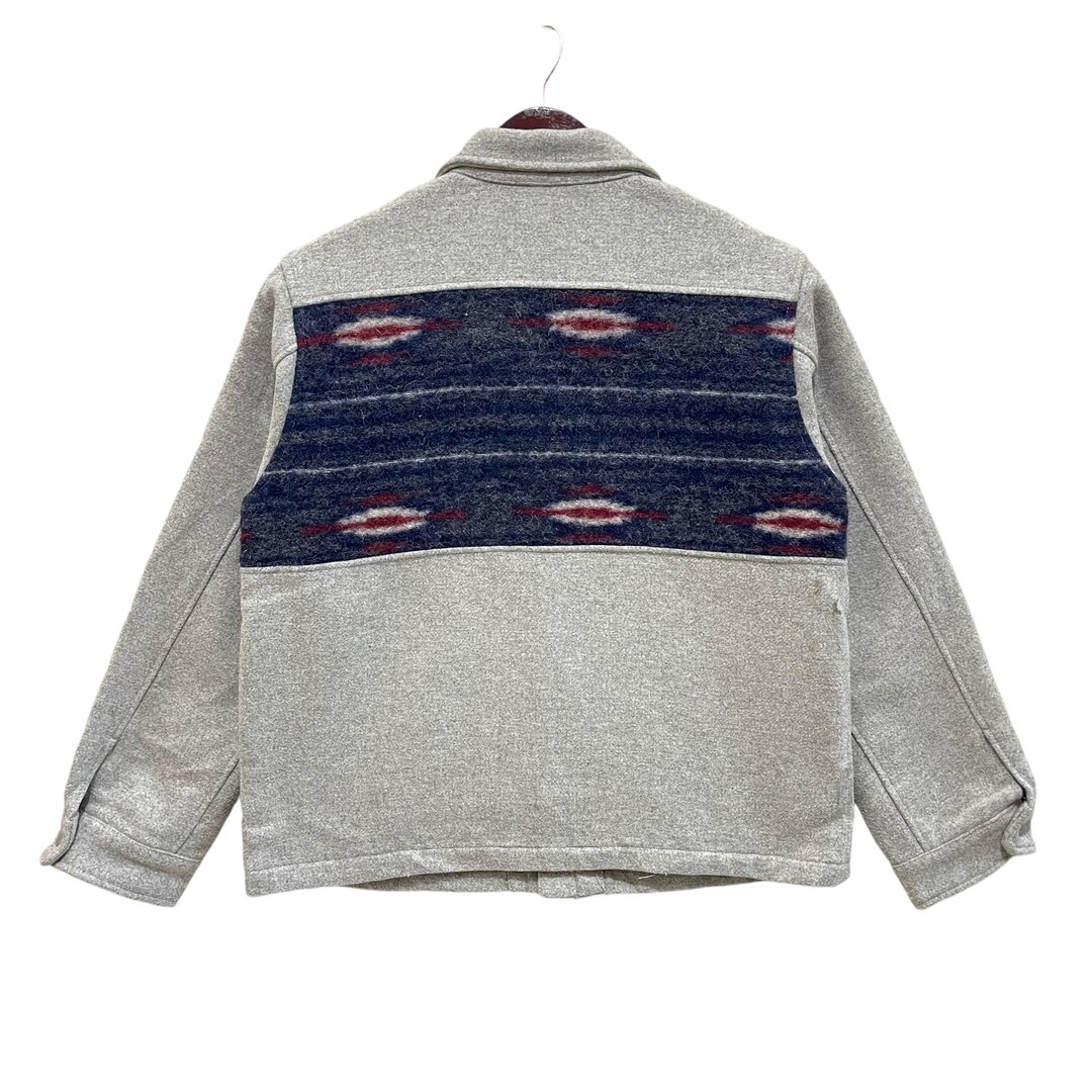 Japanese Brand Bayflow Native Navajo Aztec Design Wool Button Trucker ...
