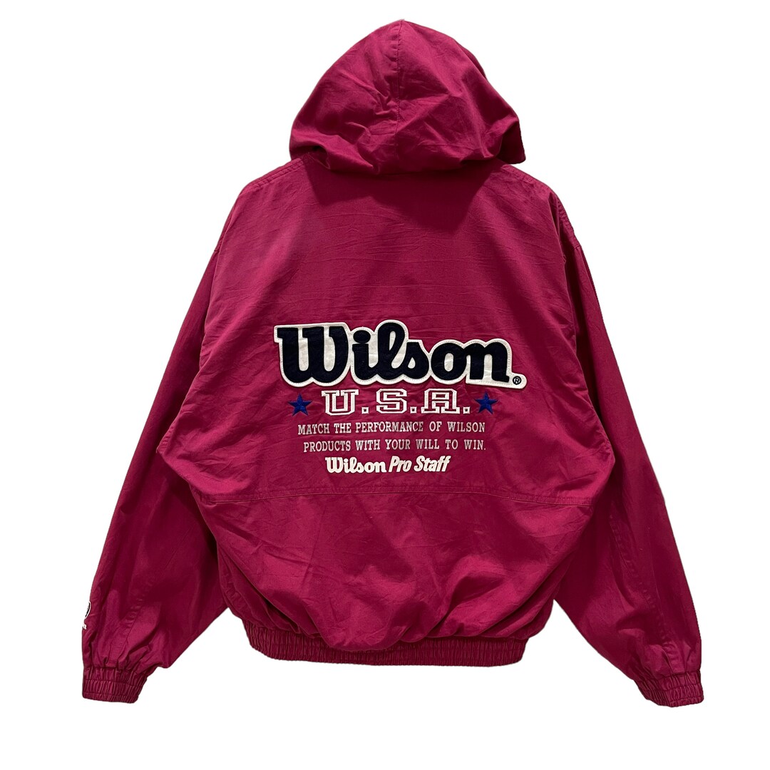 Vintage Wilson USA Tennis Big Spell Out Hoodie Zipper Jacket - Etsy