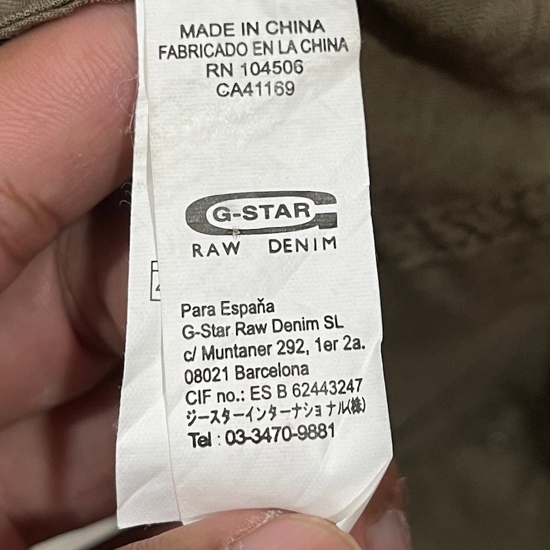 Vintage!! G-STAR Raw Denim Pockets Jacket - Etsy