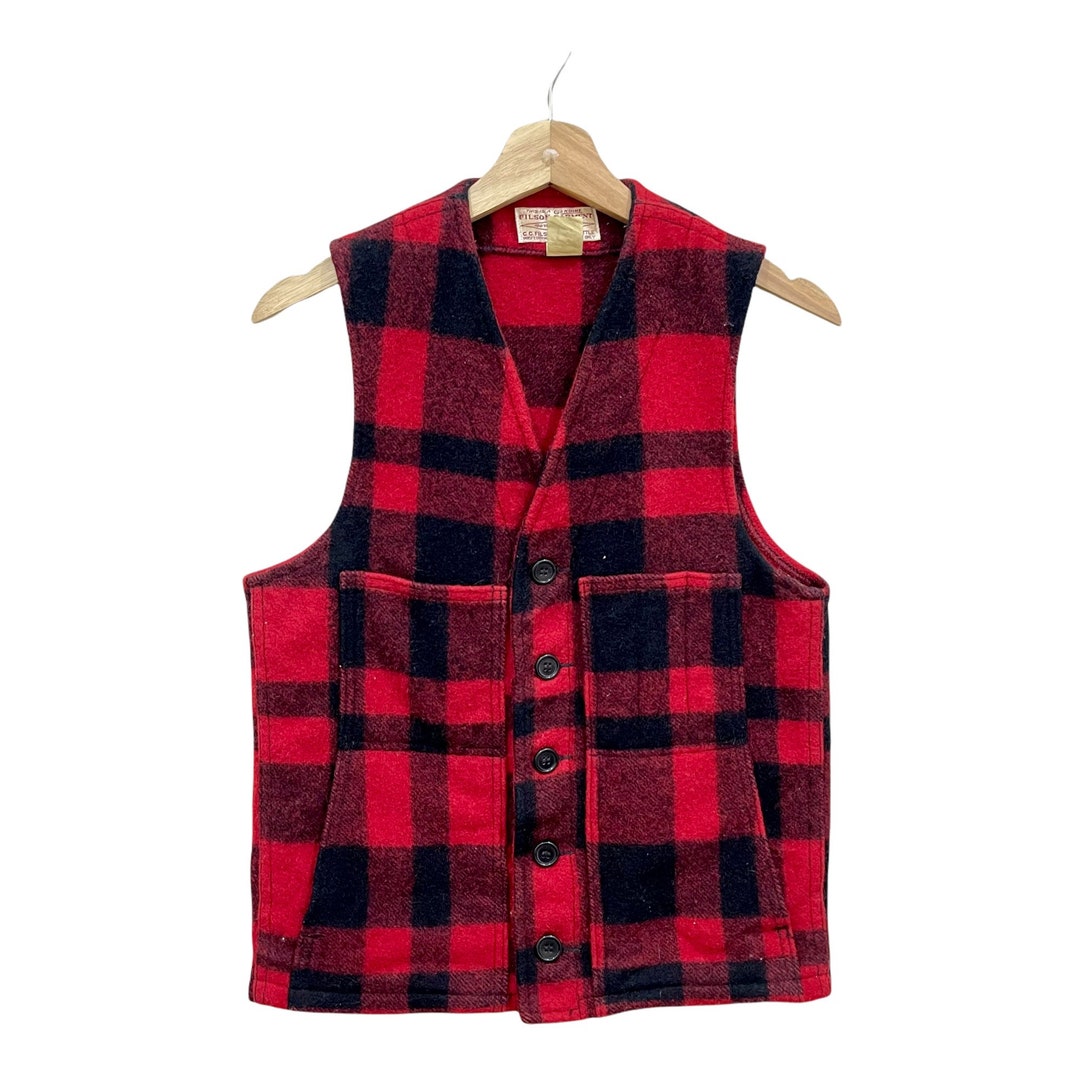 Vintage Filson Garment Wool Vest Made in USA - Etsy